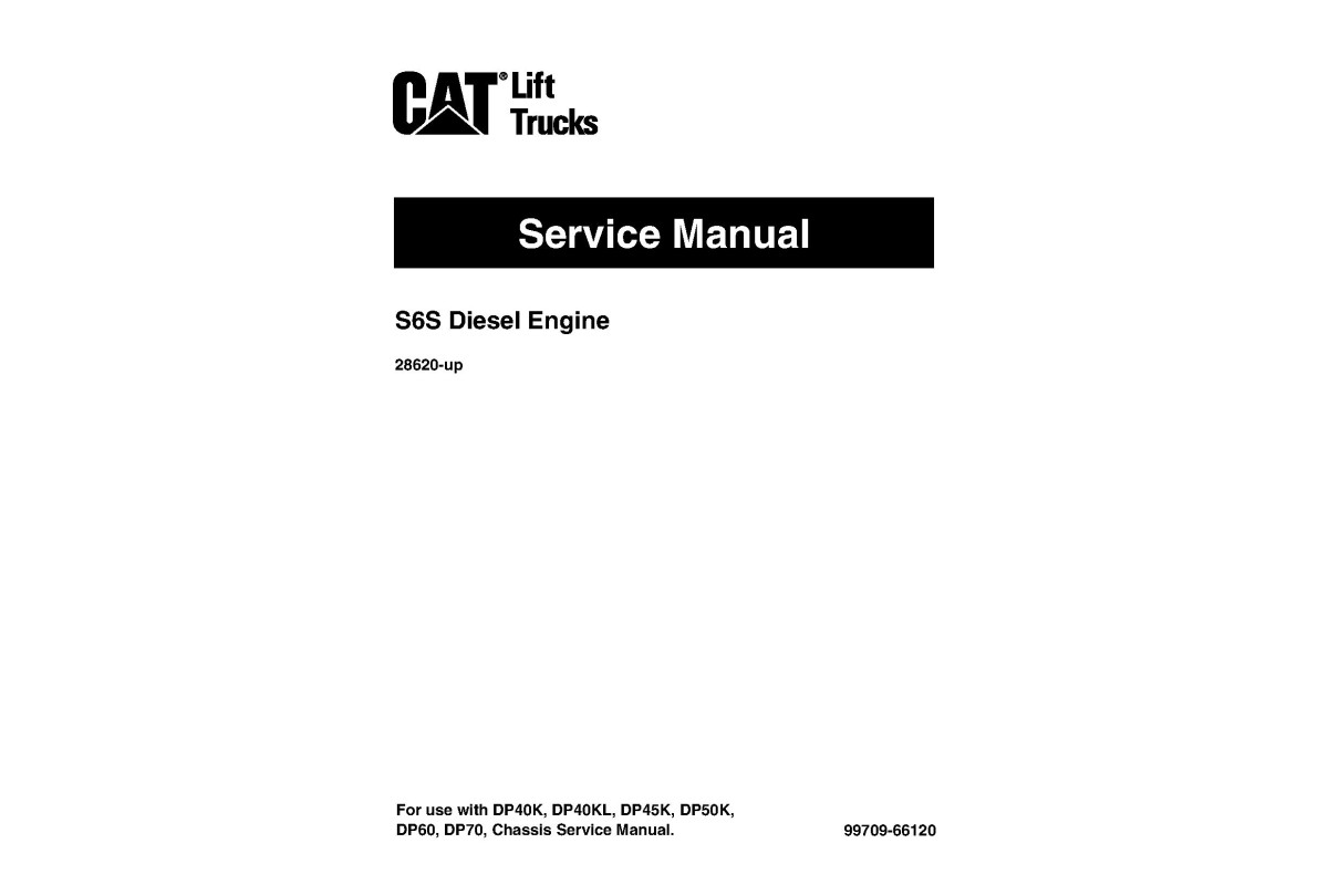 Caterpillar DP40N, DP45N, DP50CN, DP50N, DP55N, GP40N, GP45N, GP50CN ...